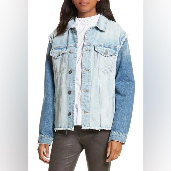 Frame Denim | Jackets & Coats | Frame Reconstructed Denim Jacket | Poshmark